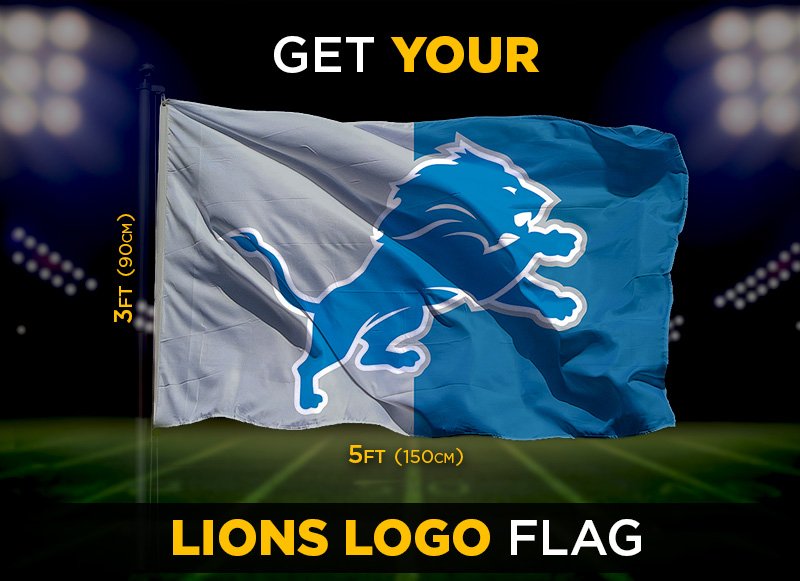 Lions Logo Flag – Football Fanzone