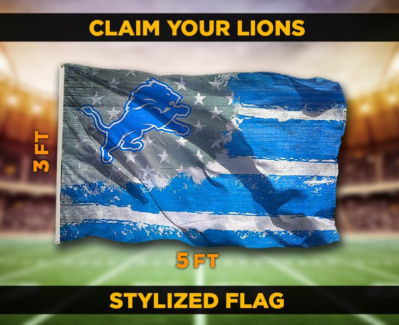 Lions Stylized Flag – Football Fanzone