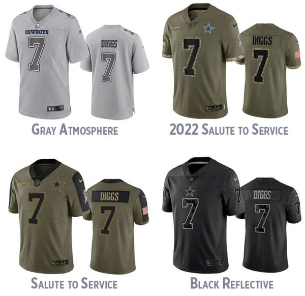 Cowboys Diggs Limited Jerseys (4 MODELS) – Football Fanzone